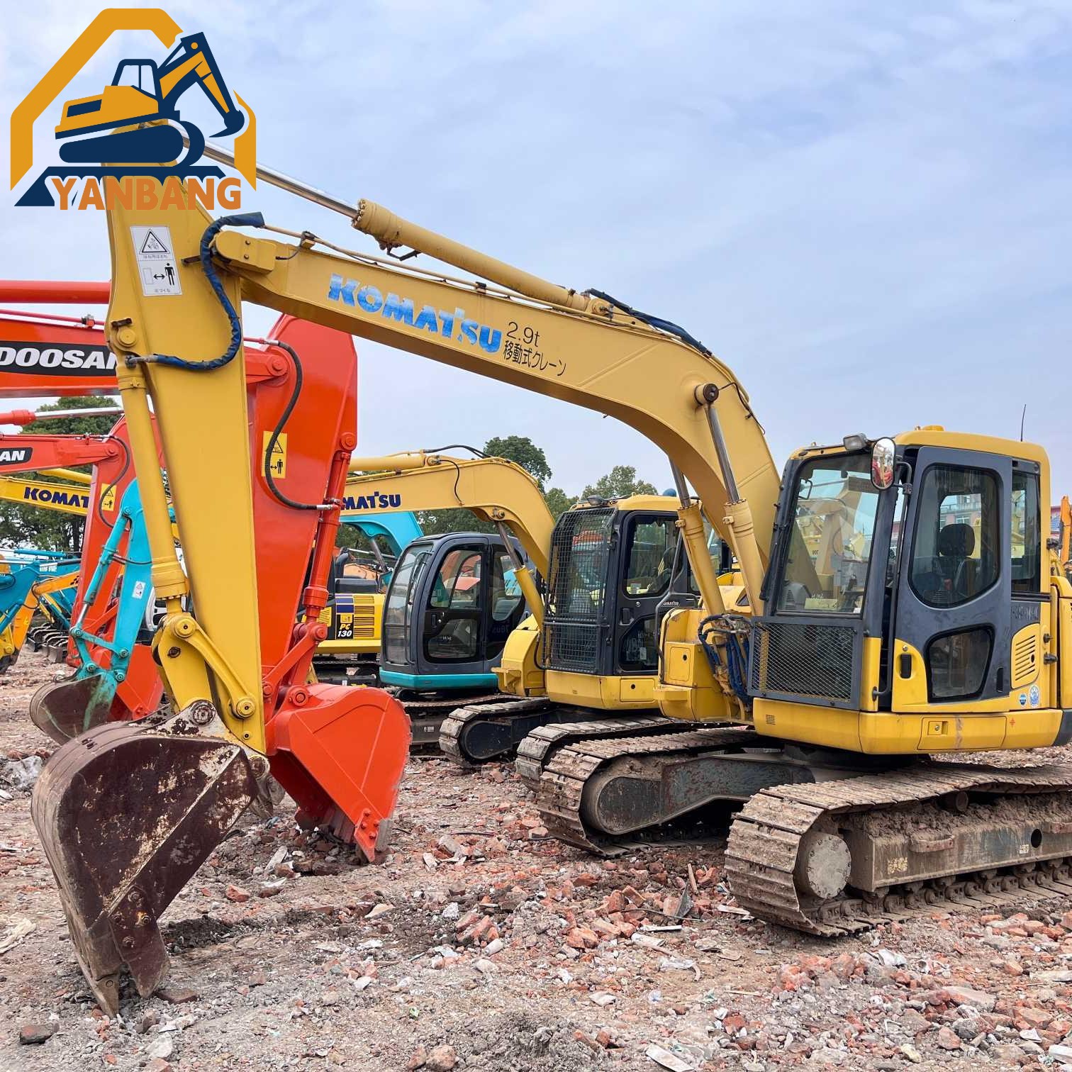 Used Komatsu PC128US Original Excavator-Yanbang Construction Machinery