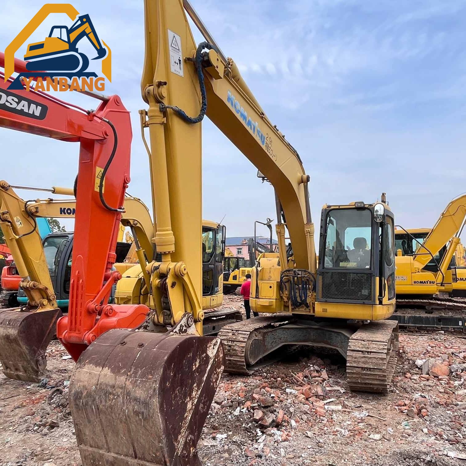 Used Komatsu PC128US Original Excavator-Yanbang Construction Machinery