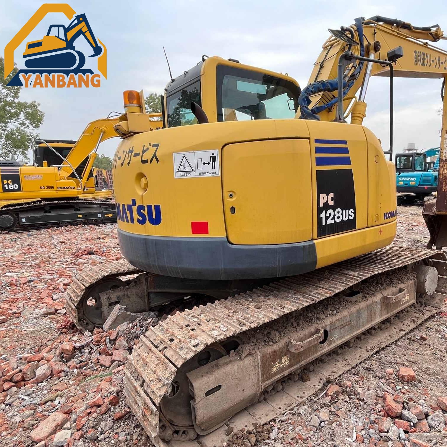 Used Komatsu PC128US Original Excavator-Yanbang Construction Machinery